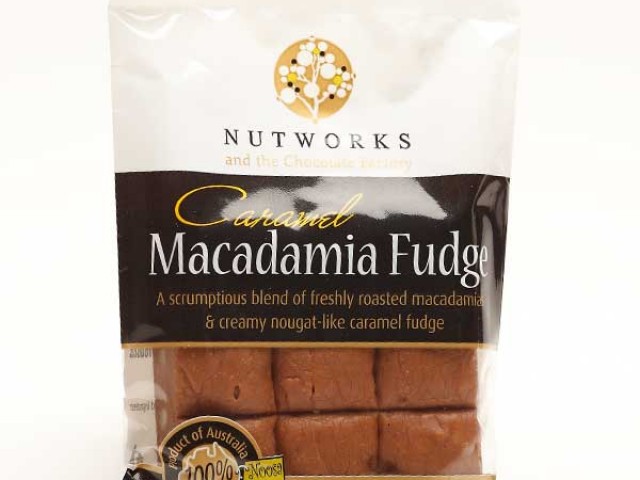 Caramel Macadamia Fudge 150G - Crestnut Products Pty Ltd t/as Nutworks